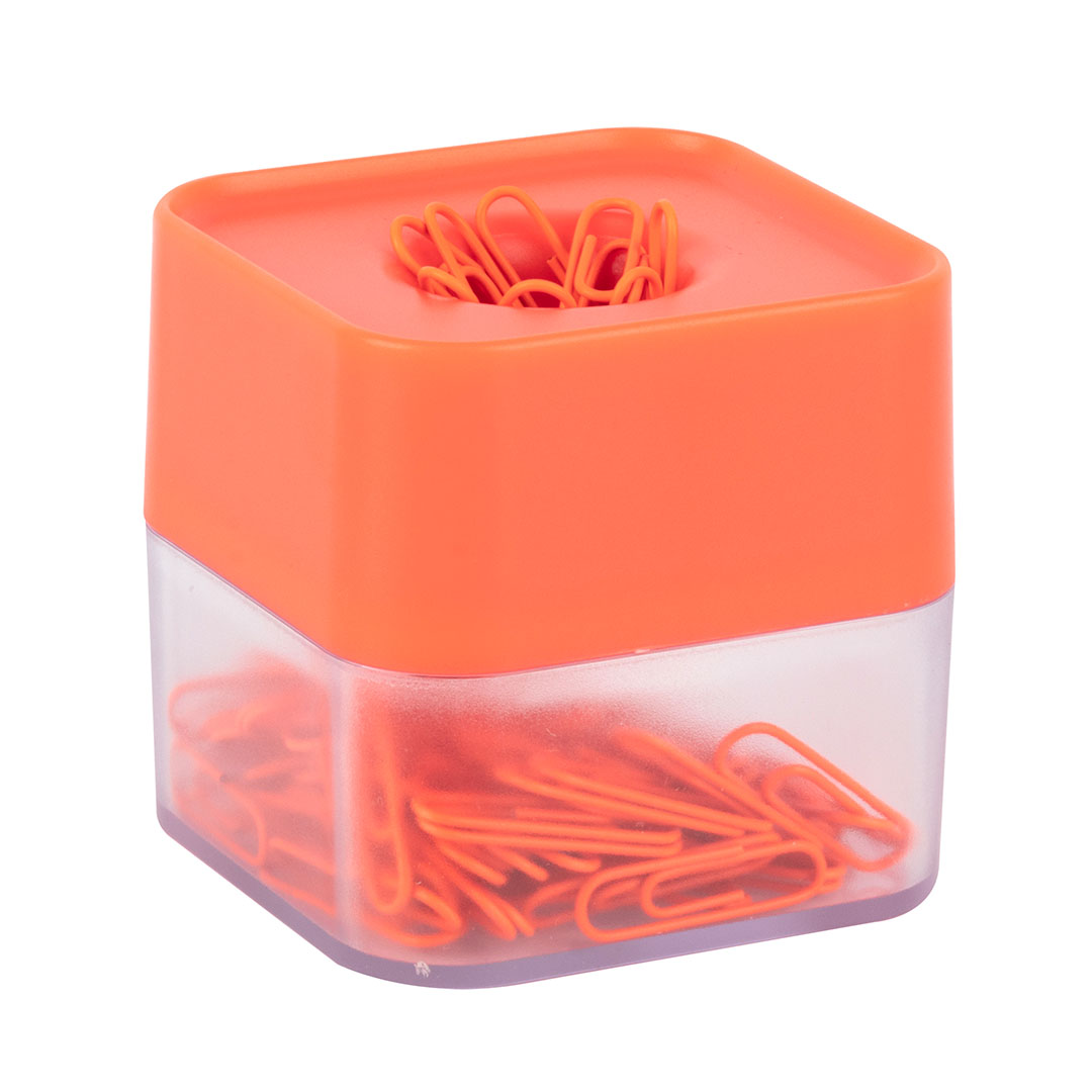 Dispensador Clips Apli Naranja Neon. Clips, portaclips y pinzas . La ...